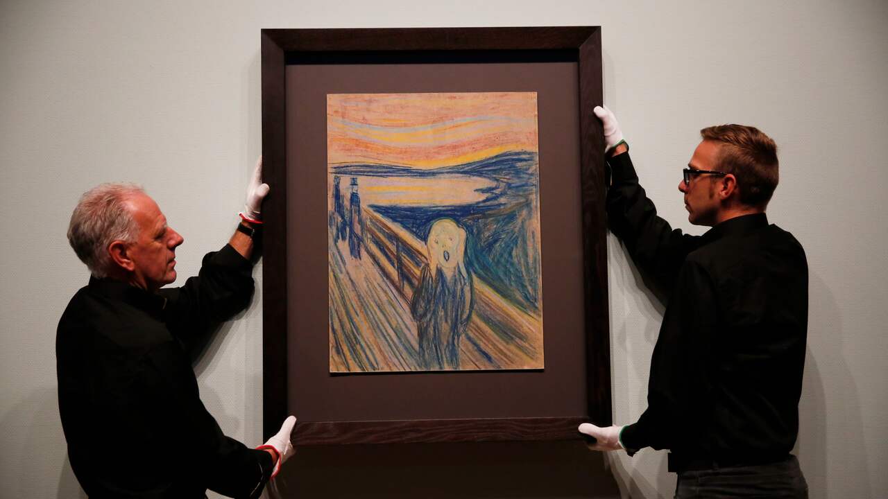 Museum ontdekt dat boodschap op De Schreeuw van schilder Munch zelf is ...