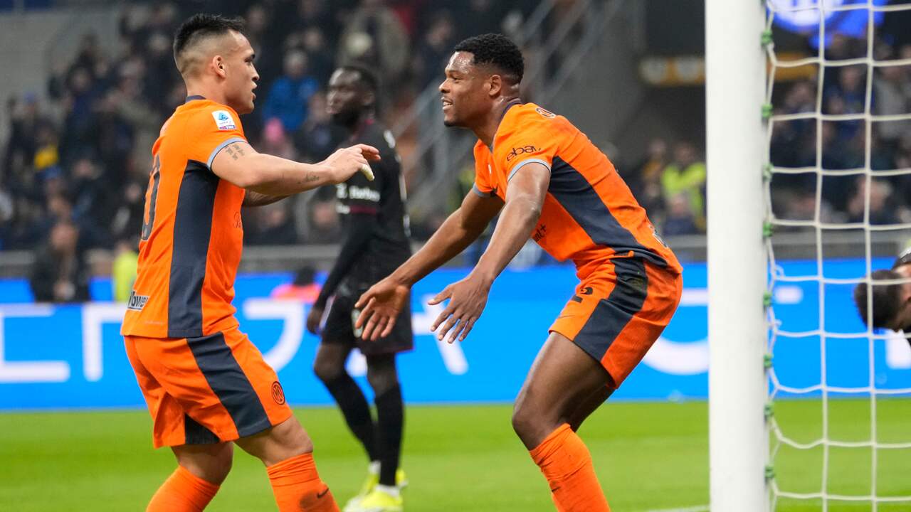 Dumfries scoort eindelijk weer en helpt Inter aan eenvoudige zege op Salernitana | Voetbal | NU.nl