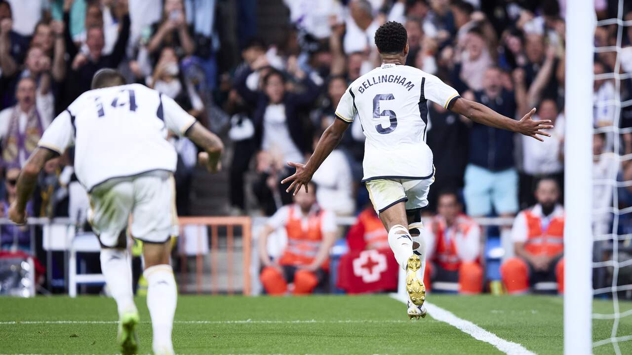 Bellingham laat Santiago Bernabéu ontploffen met late winnende goal | NU.nl