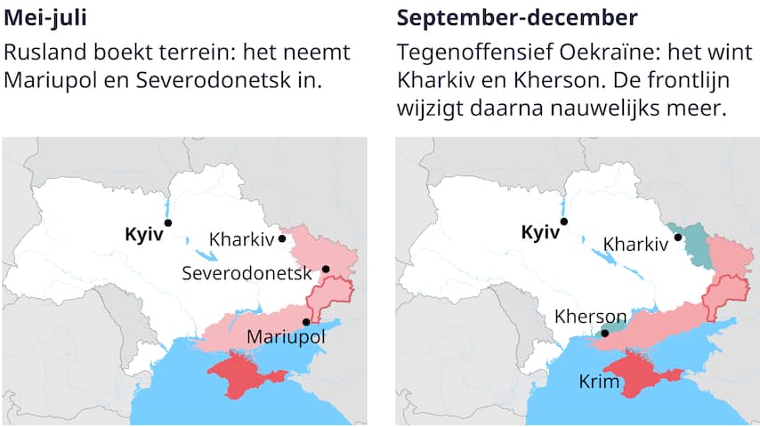 Doden, explosieven en vluchtelingen: de Oekraïneoorlog in kaarten en ...