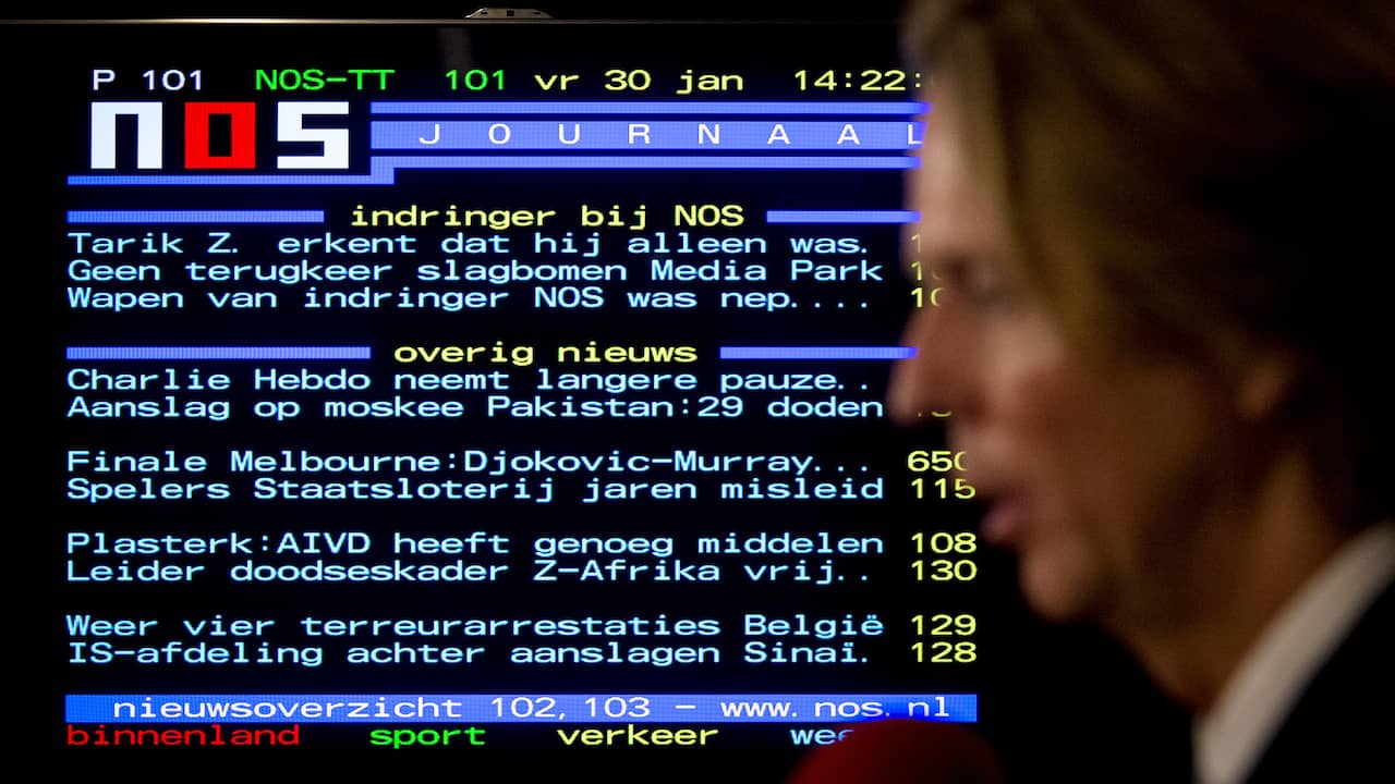 NOS Teletekst was door technische storing tijdelijk niet actueel ...