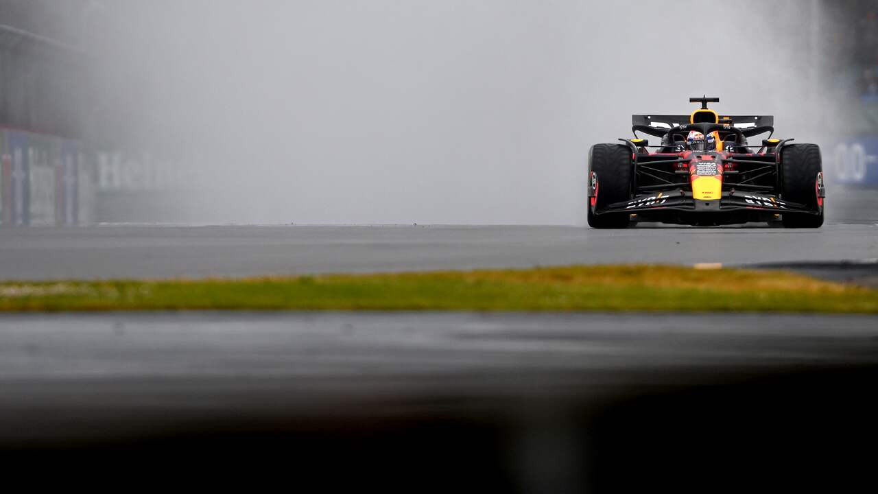 Verstappen vijfde in laatste training op nat Silverstone, Russell de snelste | Formule 1 | NU.nl
