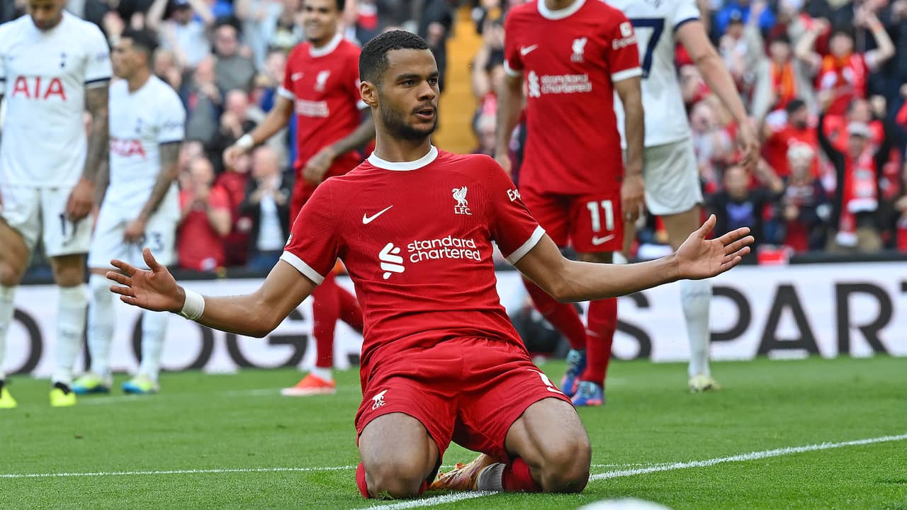 Uitblinker Gakpo en Liverpool mogen dankzij zege op Spurs nog van titel ...