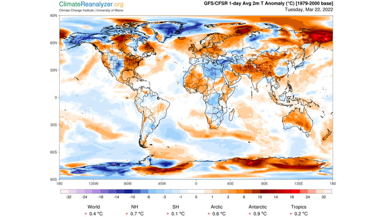 Gelijktijdige 'hittegolven' op Noord- en Zuidpool zijn grotendeels ...