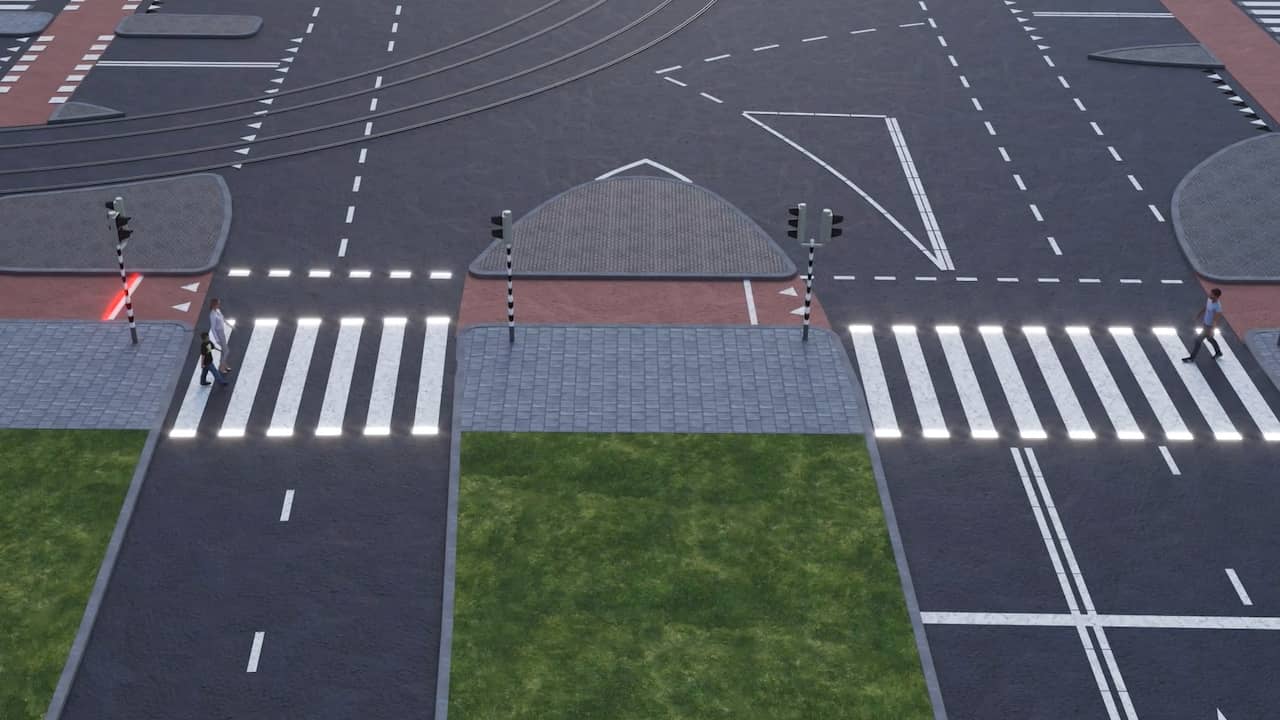 Oplichtende haaientanden en zebrapaden: zo wordt oversteken veiliger ...