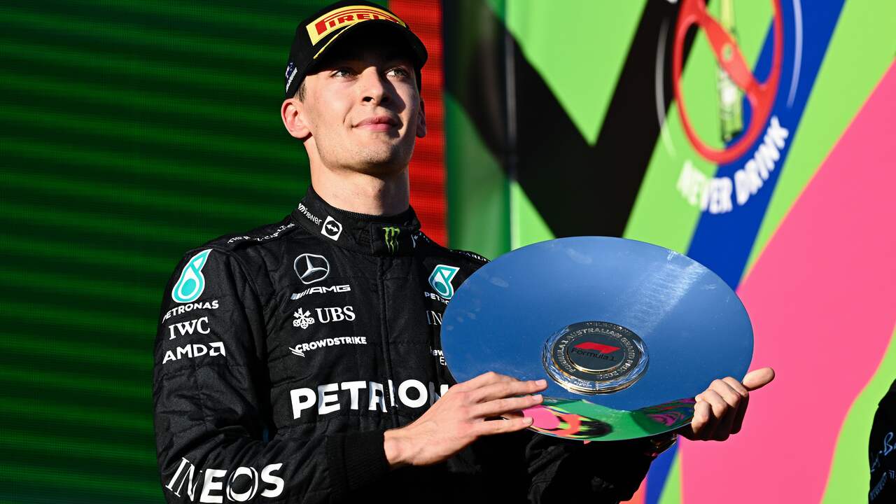 Russell realistisch na eerste podiumplaats voor Mercedes: 'Hadden wat ...