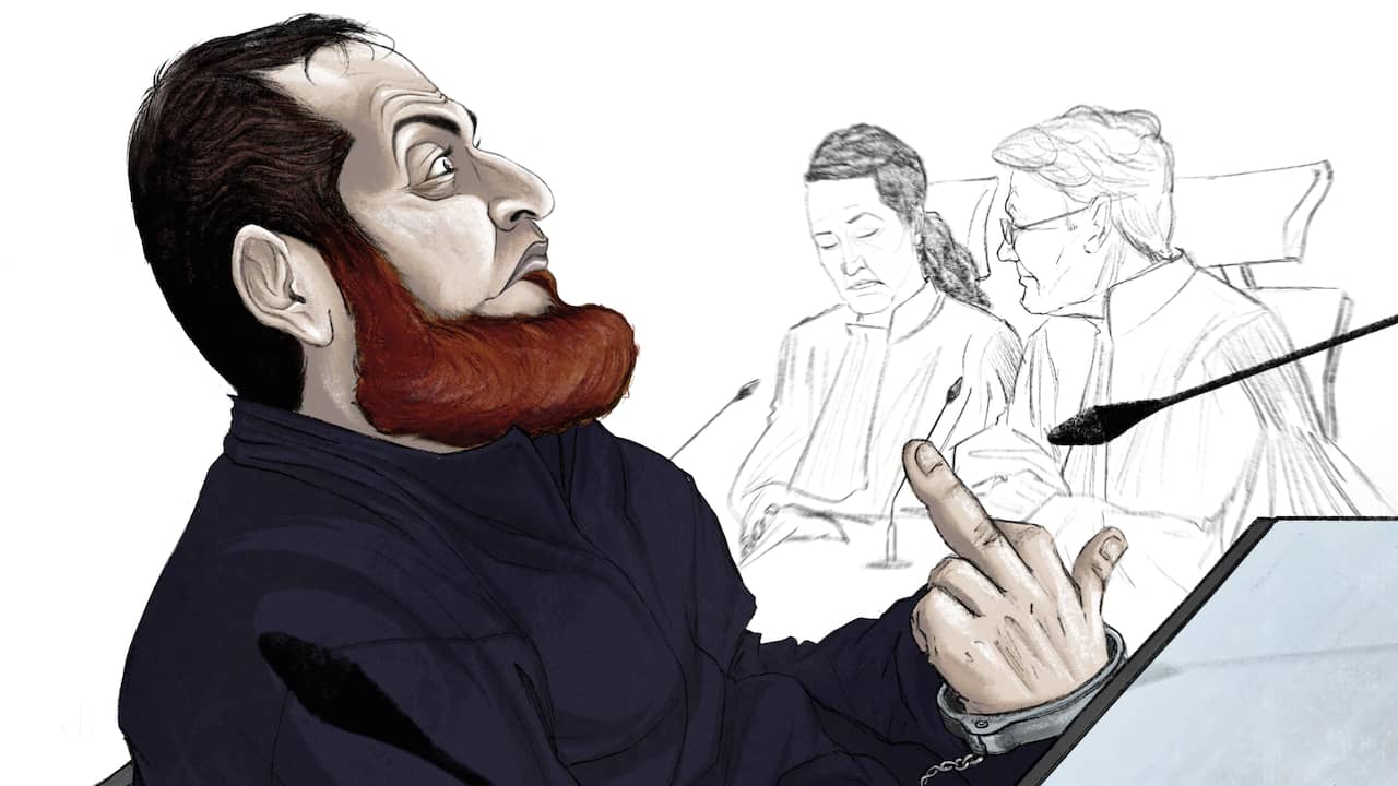 Gökmen T. provoceert en spuugt tijdens eerste dag tramaanslagzaak ...