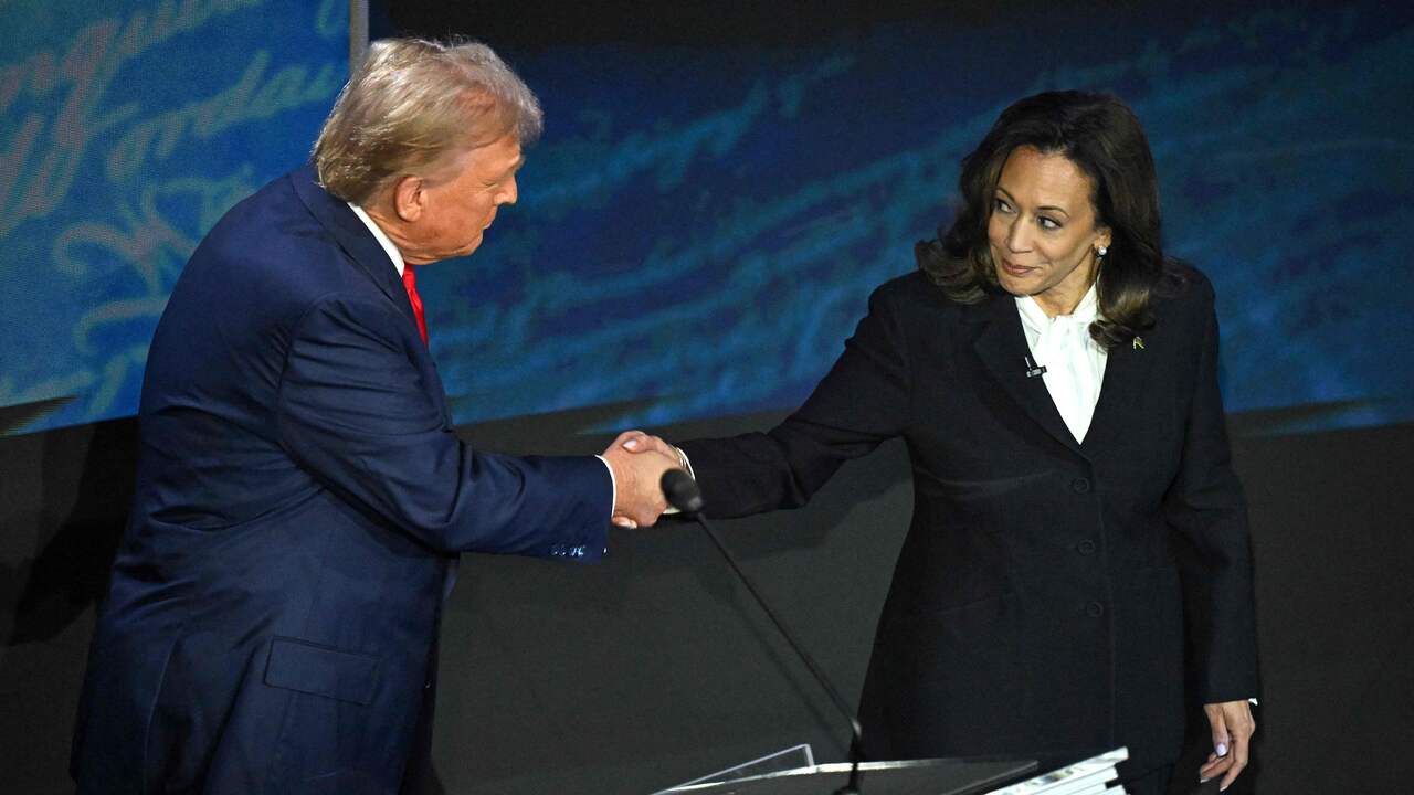 Harris jaagt Trump op de kast in verkiezingsdebat en dat lijkt te ...