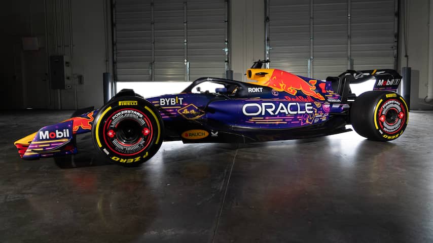 Red Bull Racing presenteert paarse auto voor GP Las Vegas | Formule 1 ...