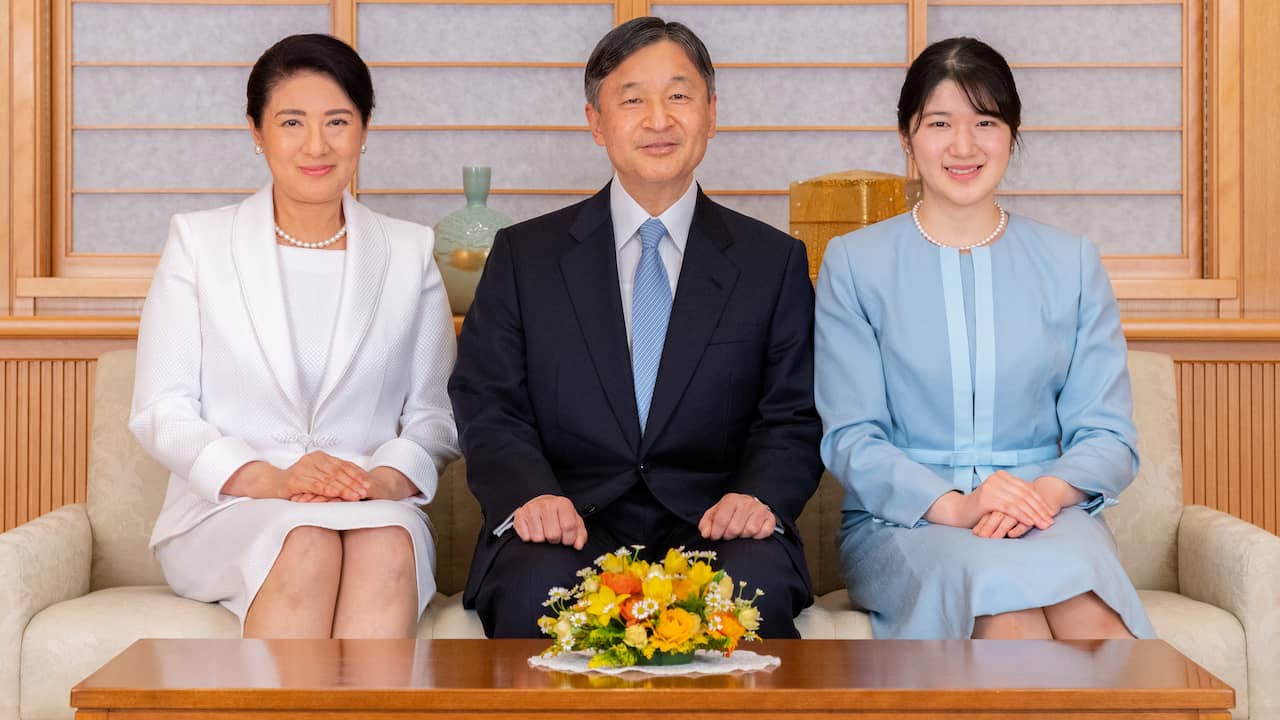 Prinses Aiko is enig kind van Japanse keizer, maar niet zijn opvolger ...