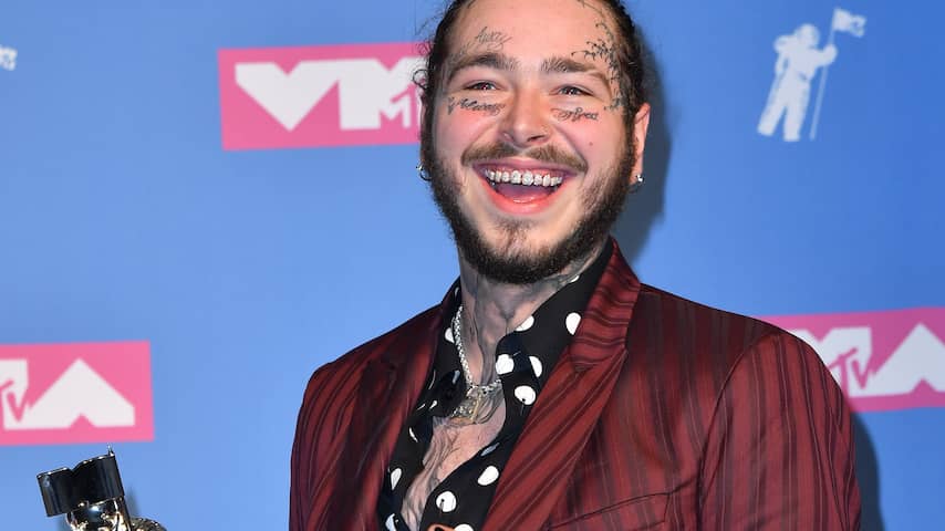 Amerikaanse rapper en zanger Post Malone geeft concert in Ziggo Dome ...