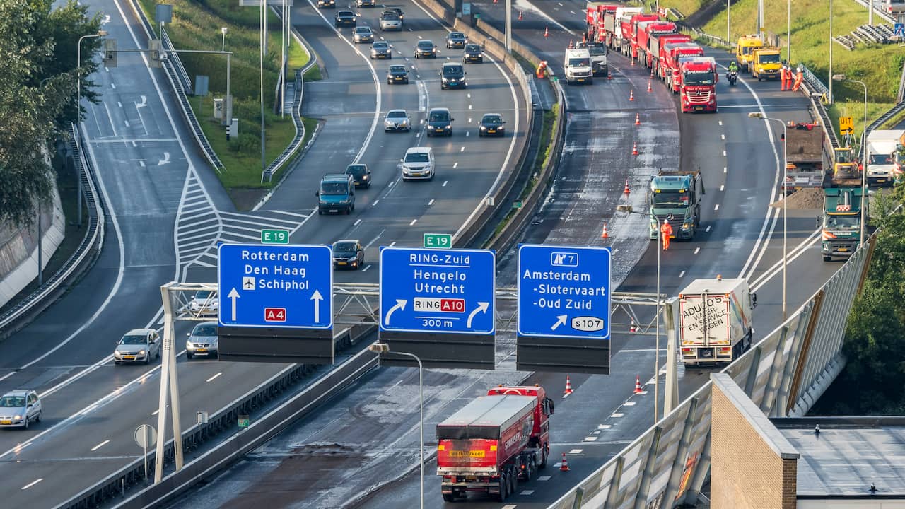 Deel van A4 en A10 vanaf vandaag elf dagen dicht: deze hinder ga je merken | Amsterdam | NU.nl