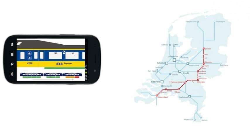 Reisplanner-app NS toont rustige plekken in trein | Gadgets | NU.nl