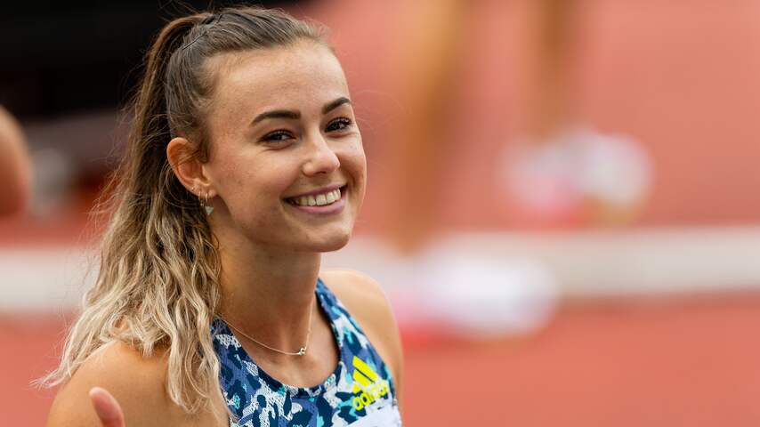 Visser verbetert nationaal record op 100 meter horden en wordt tweede ...