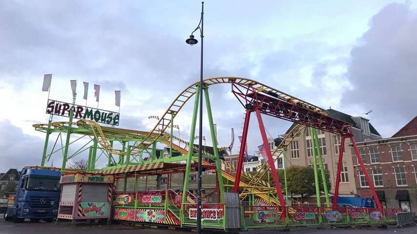 Opbouw van jaarlijkse kermis Leidens Ontzet begonnen | Leiden | NU.nl