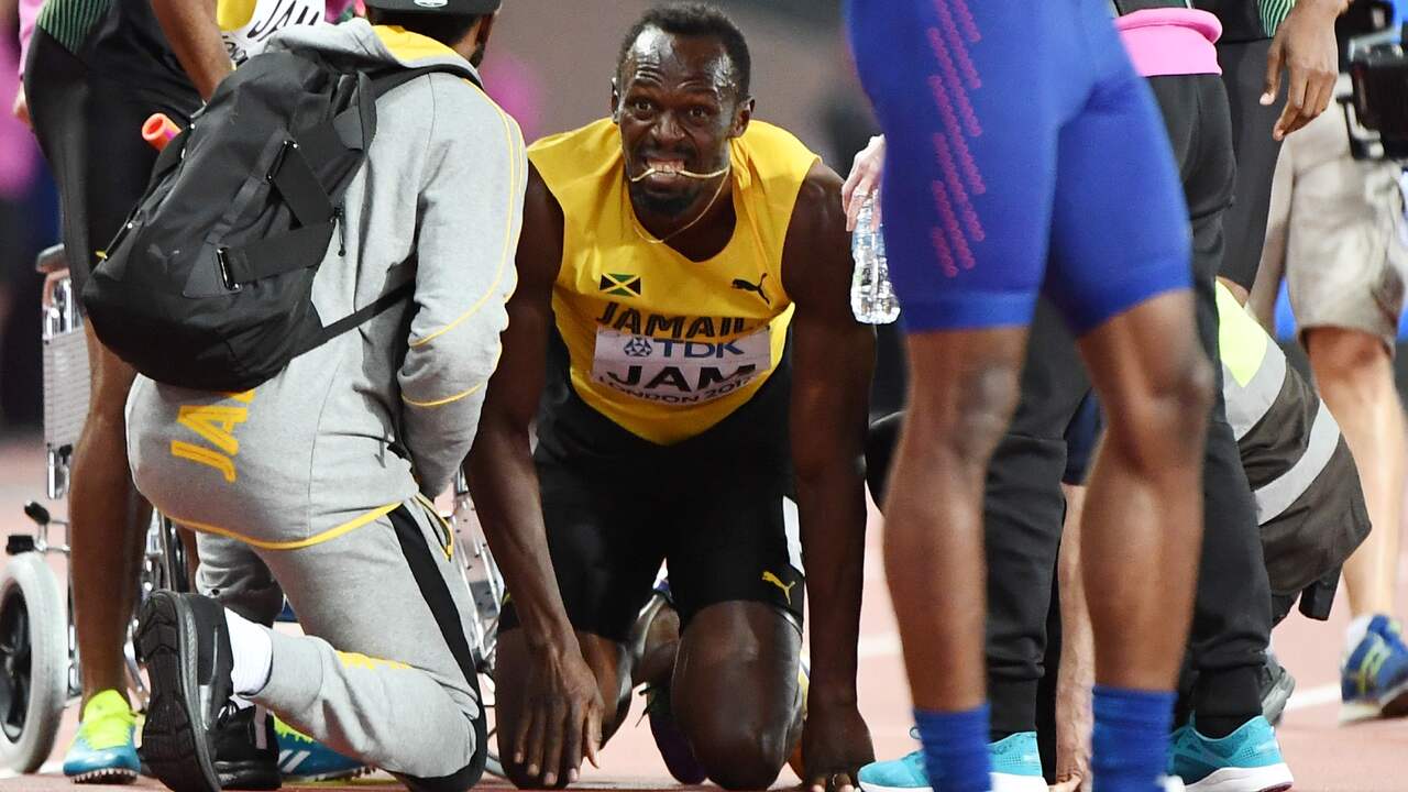 Scheur in hamstring oorzaak uitvallen Bolt in slotrace | NU - Het ...