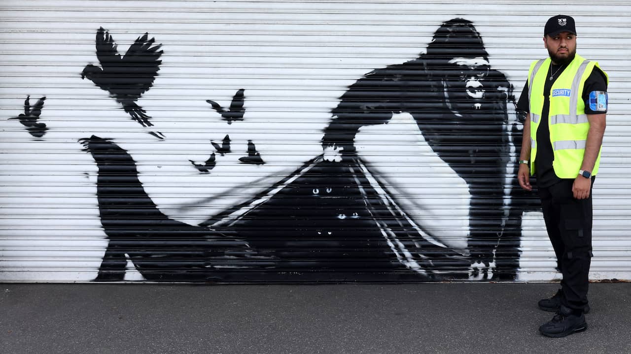 Nieuw Banksy-kunstwerk in London Zoo verwijderd | Media en Cultuur | NU.nl