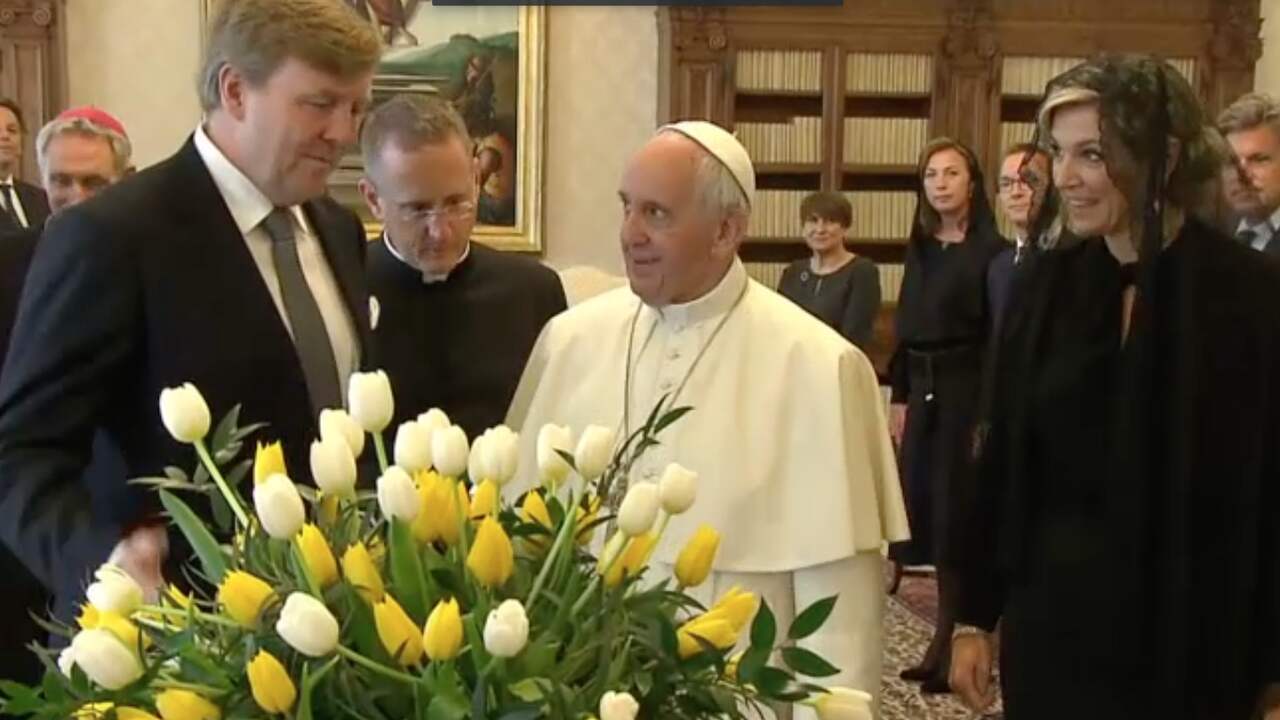Koningspaar ontmoet paus Franciscus in Vaticaanstad | NU - Het laatste ...