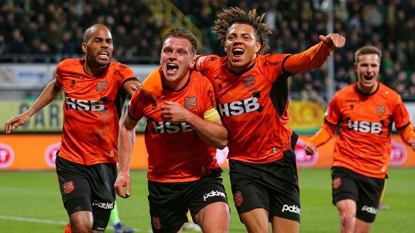 FC Volendam in extremis naast ADO, MVV'er Remans scoort vanaf eigen ...