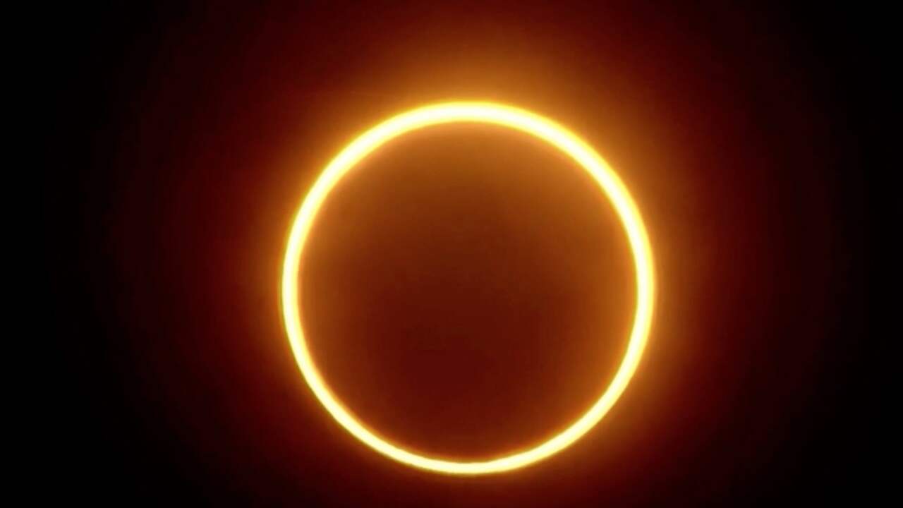 Indrukwekkende 'ring van vuur' te zien in Azië en Afrika | NU.nl