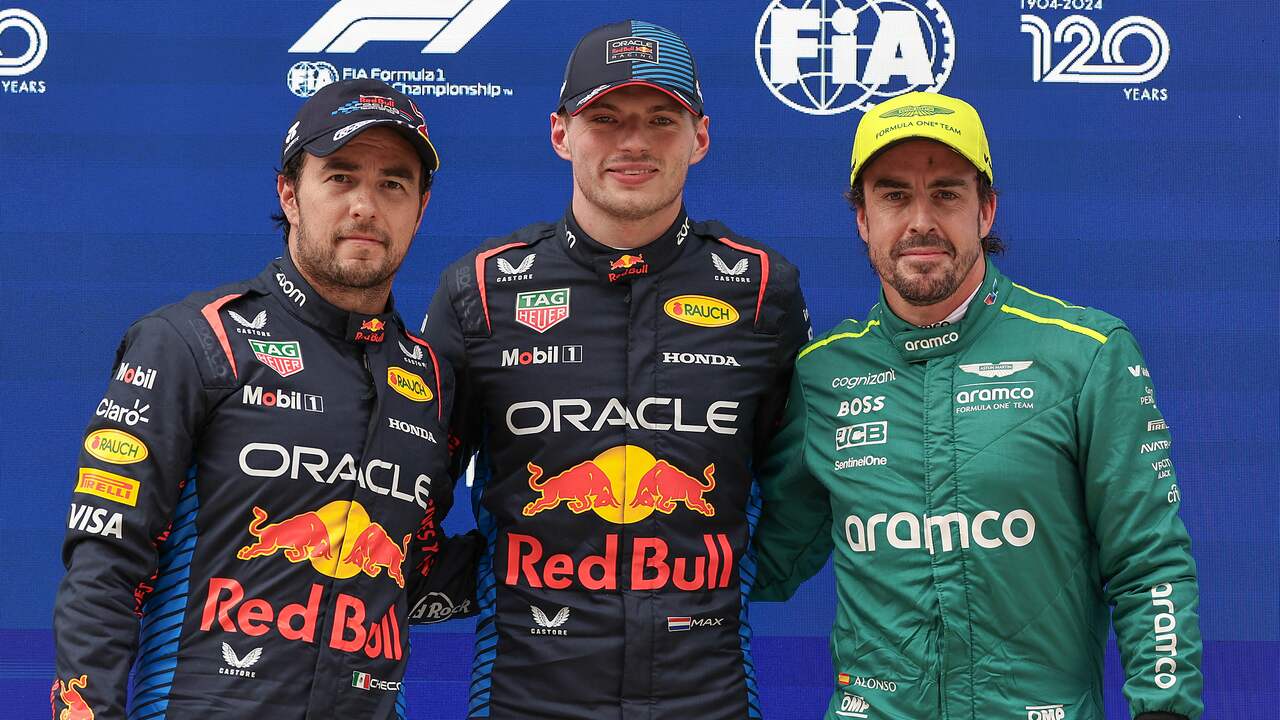Bekijk de startopstelling voor de GP van China met Verstappen op pole | Formule 1 | NU.nl