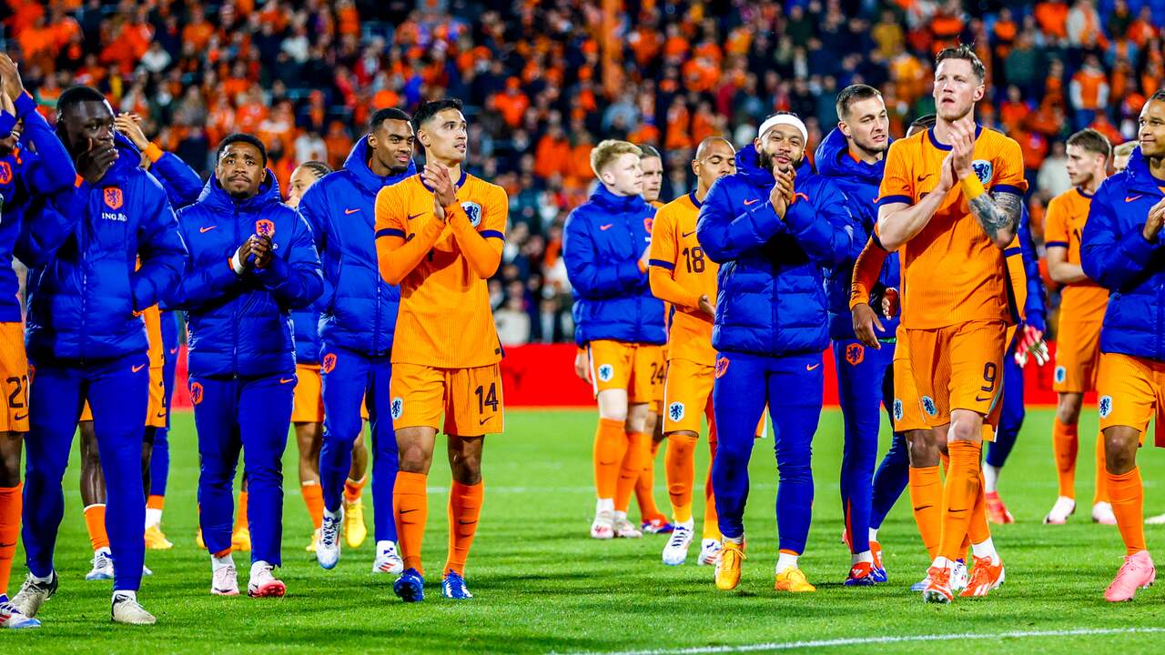 Oranje wint ook ruim van IJsland en gaat met fraaie cijfers richting EK | EK voetbal | NU.nl
