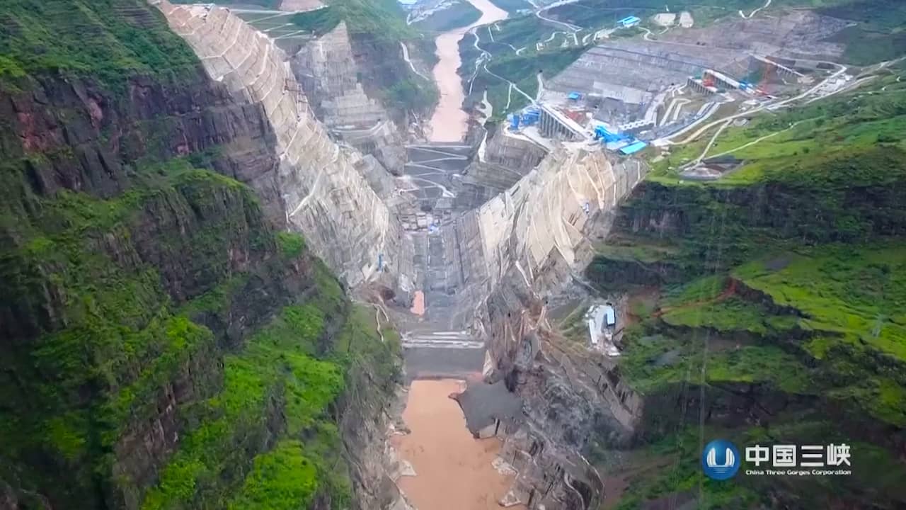 China start met bouw op een na grootste stuwdam ter wereld | NU - Het ...